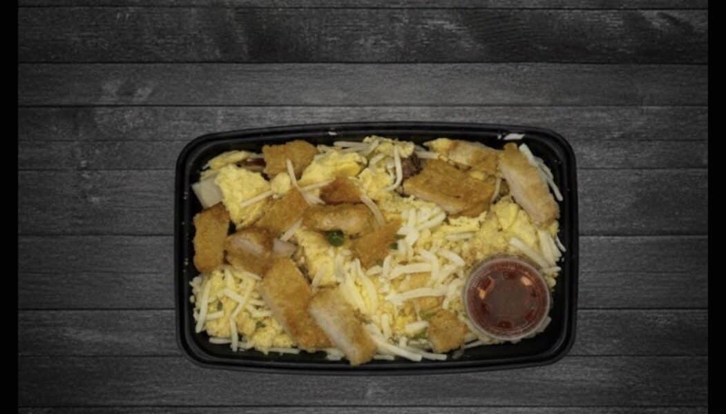 Hot Honey Chicken Breakfast Scramble - Balanced Body Foods
